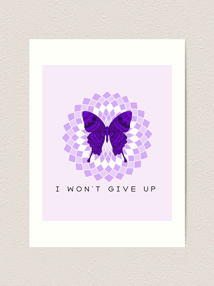 " purple butterfly emoji cute kawaii epilepsy awareness" Art Print for ...