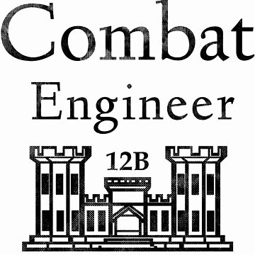 "Army Combat Engineer" Sticker for Sale by GR-ART | Redbubble