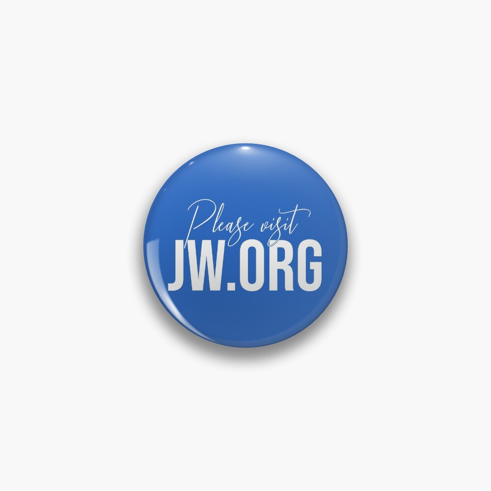 "Please visit JW.ORG" Pin for Sale by kleynard | Redbubble