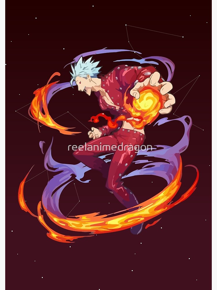 "Ban The Fox Sin - Nanatsu No Taizai" Poster by reelanimedragon | Redbubble