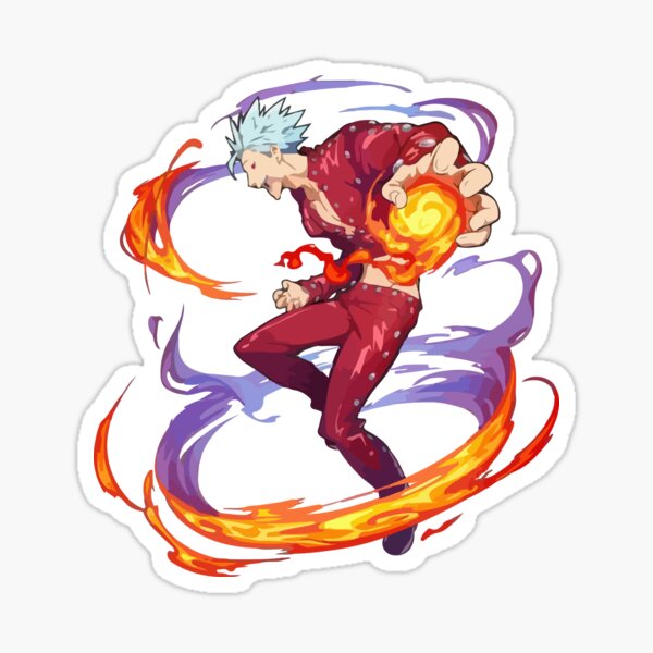 "Ban The Fox Sin - Nanatsu No Taizai" Sticker for Sale by ...