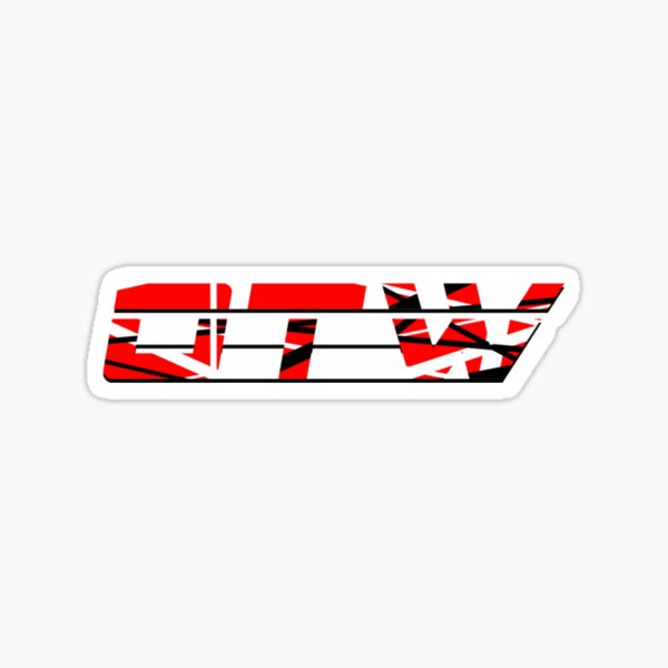 "OTW Version Eddie Van Halen" Sticker for Sale by Graphecx | Redbubble
