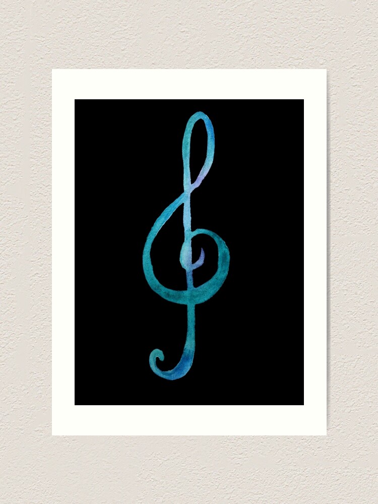 "Treble-clef" Art Print for Sale by DiBeauteous | Redbubble