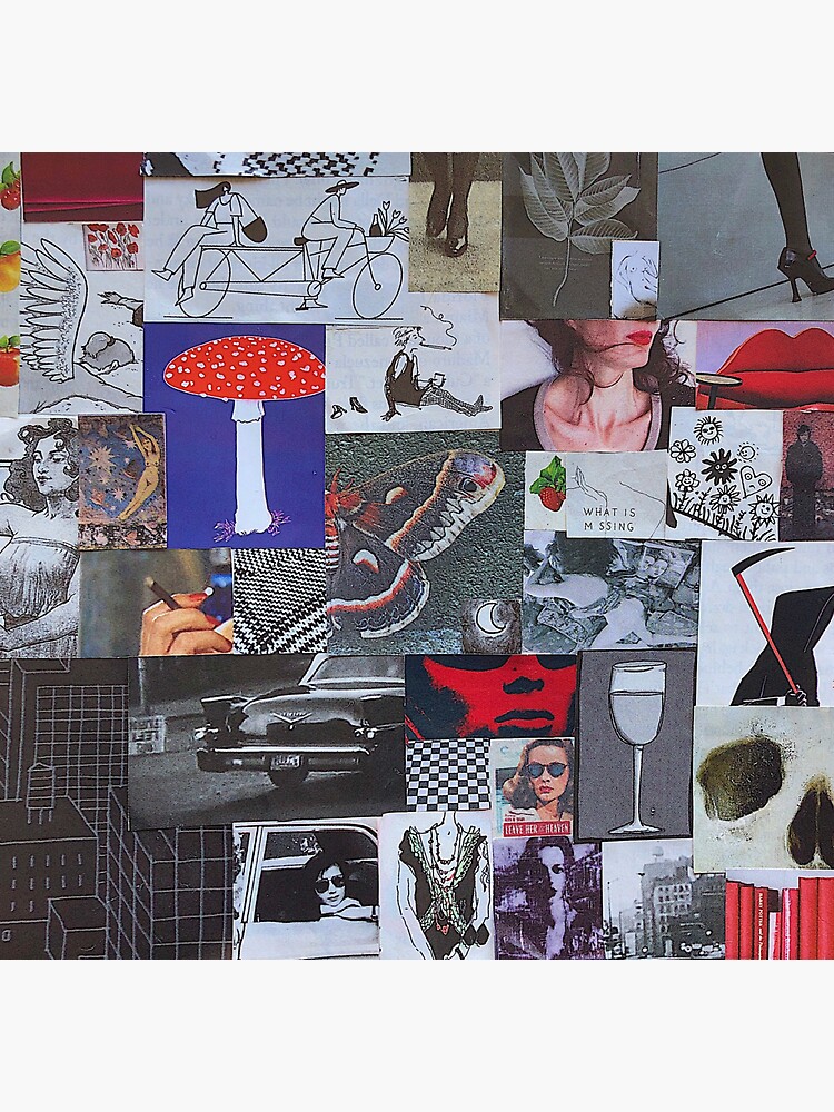 Trash Junky” collage art design" Sticker by Trashjunky | Redbubble