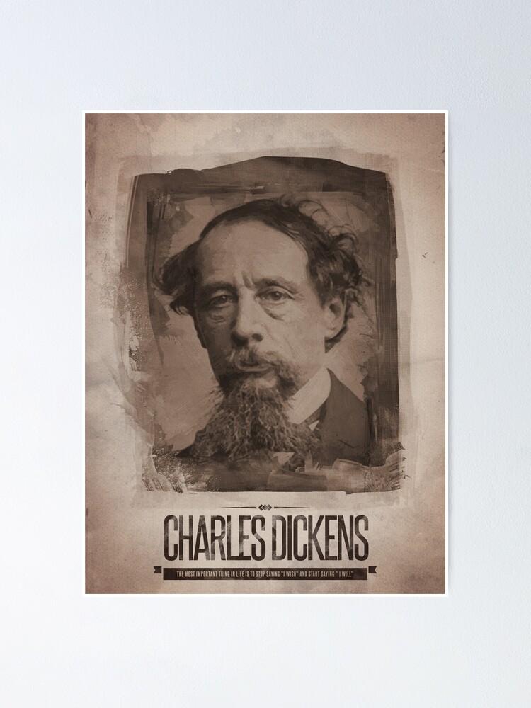 "Charles Dickens" Poster by afterdarkness | Redbubble