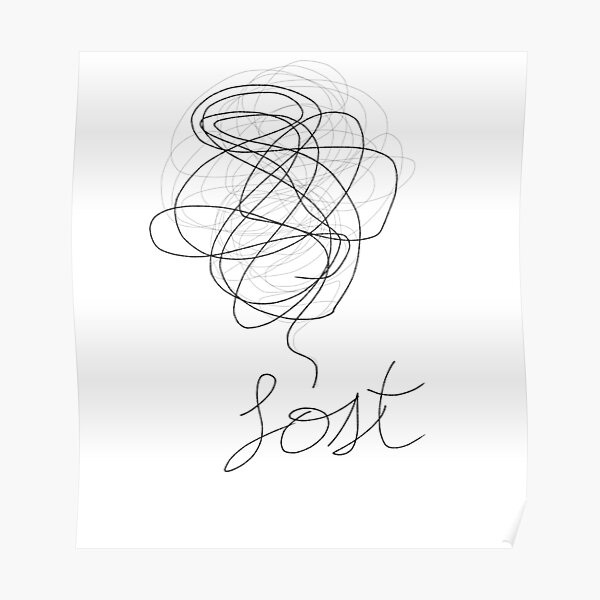 "Lost line art.." Poster for Sale by UforMagic | Redbubble