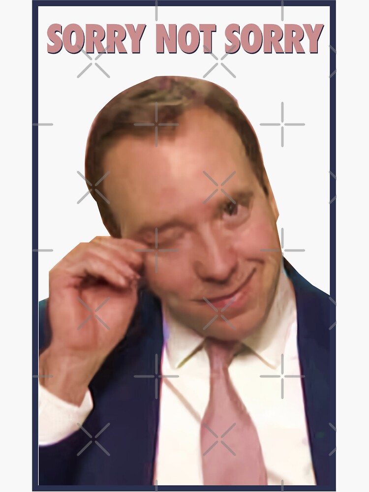 "Matt Hancock Fake Crying Not Sorry" Sticker by memeasaurus | Redbubble
