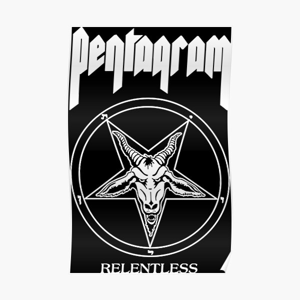 Pentagram Heavy Metal Posters | Redbubble