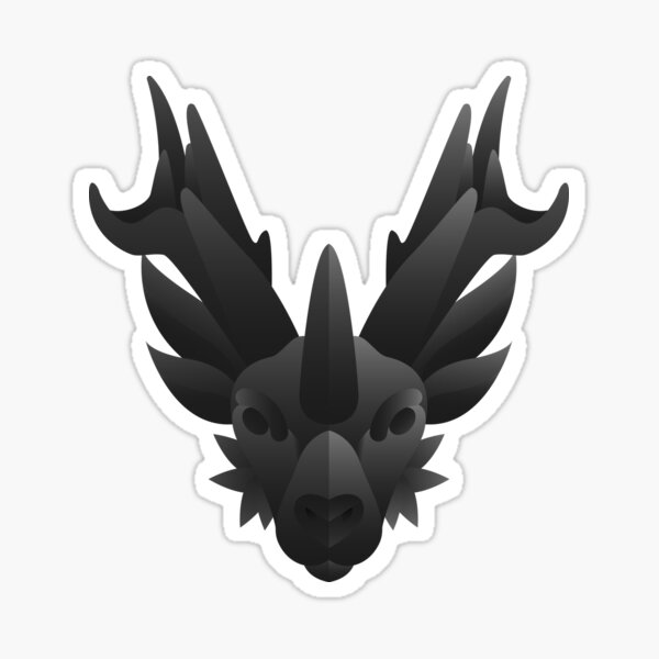 "Onyx Indrik" Sticker by TornadoTwist | Redbubble