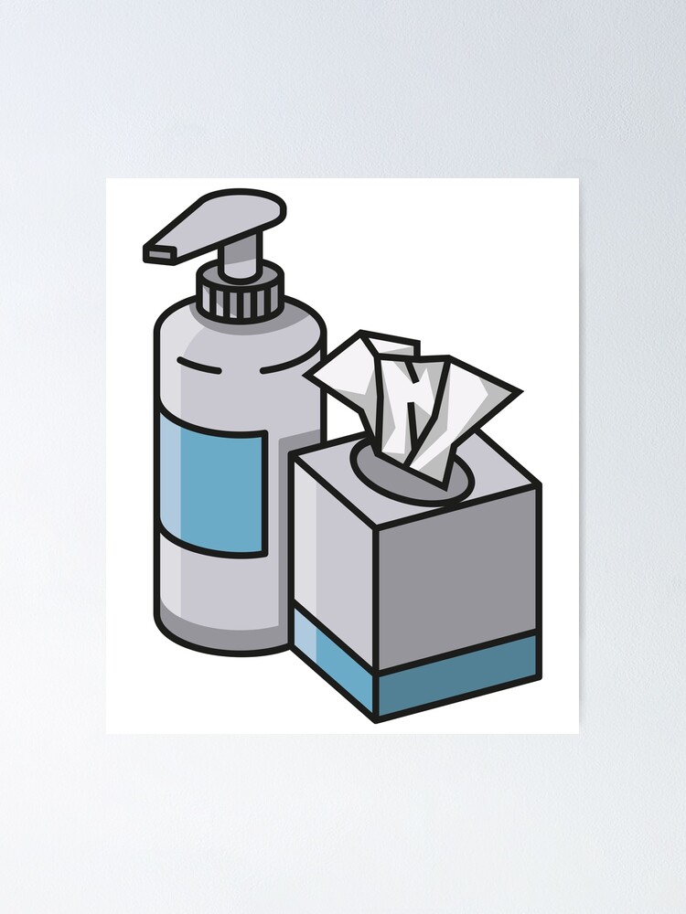 "Lotion and tissues" Poster by Silurostudio | Redbubble