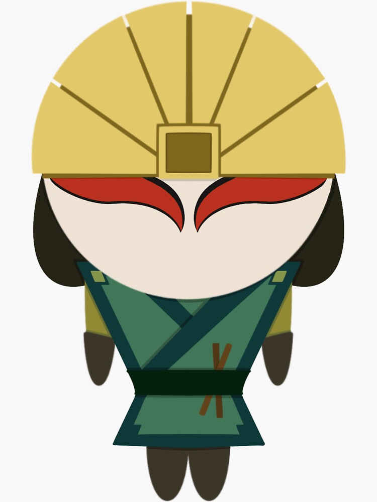 "Avatar Kyoshi" Sticker for Sale by CW-Characters | Redbubble