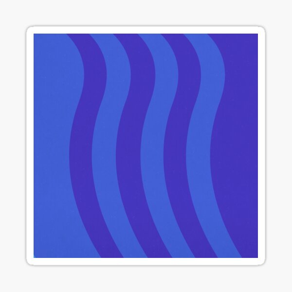 "Retro Pattern in Blue Design 522" Sticker for Sale by Artnigel | Redbubble
