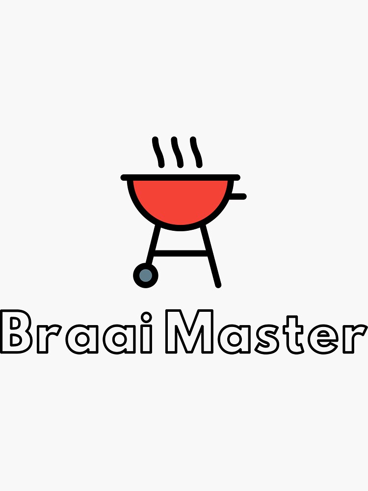 "Braai Master" Sticker by KalahariKangaro | Redbubble