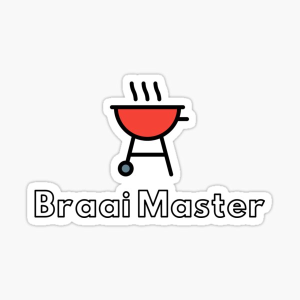 "Braai Master" Sticker by KalahariKangaro | Redbubble