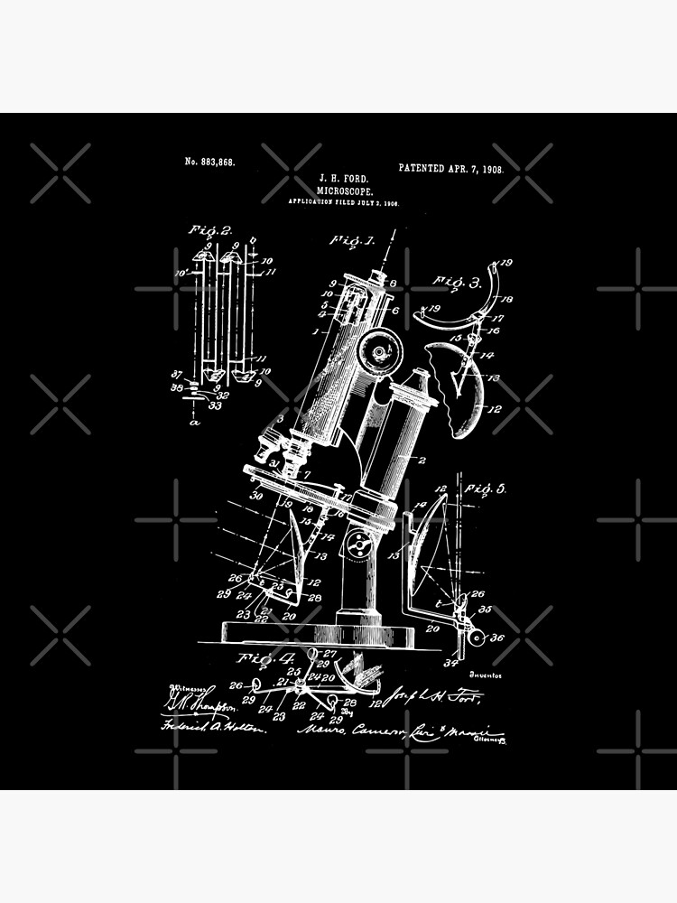 "Microscope Patent / Microscope Art gifts / Microscope Patent ...
