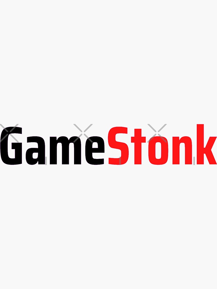 "Gamestonk gamestop meme design" Sticker by GlassSun | Redbubble