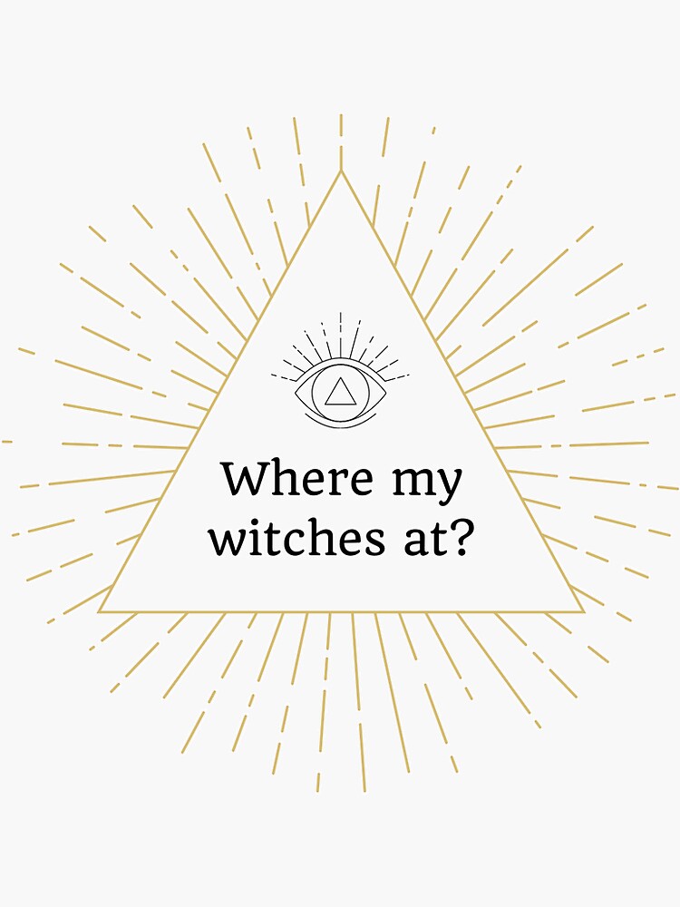 "Witch eye and triangle " Sticker by Dalllii | Redbubble