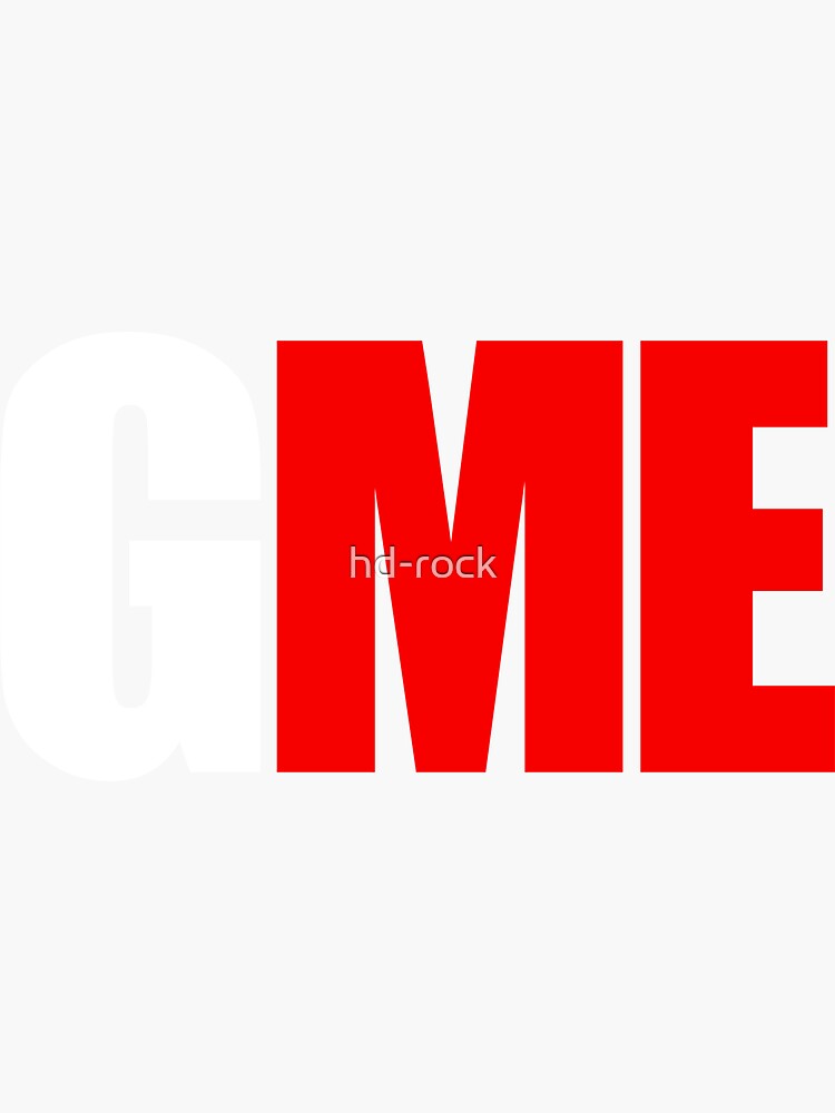 "GME" Sticker for Sale by hd-rock | Redbubble