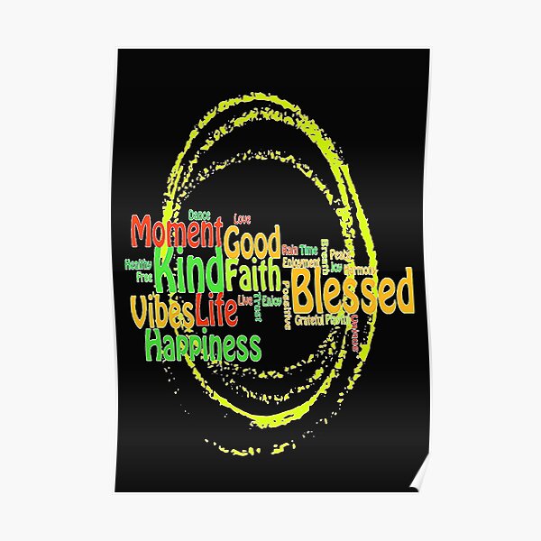 "Positive Uplifting Text Design, Wordart, motivationalquotes" Poster ...
