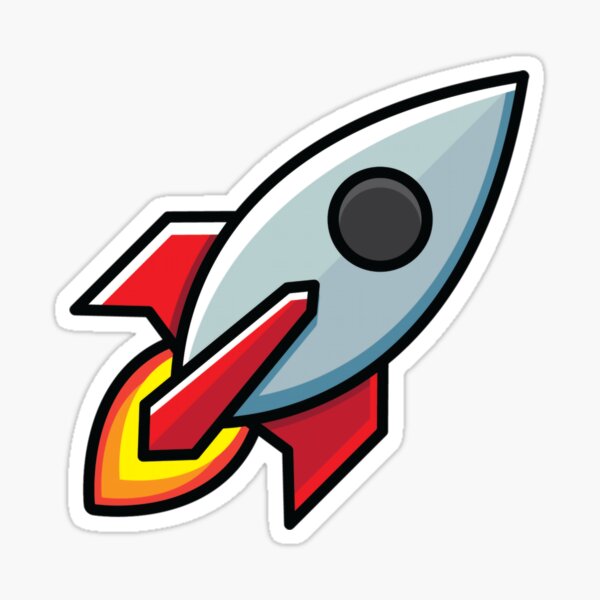 "Rocket emoji" Sticker by hd-rock | Redbubble