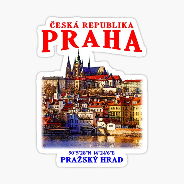 "Logo with old town Prague. Czech Republic." Sticker for Sale by ...