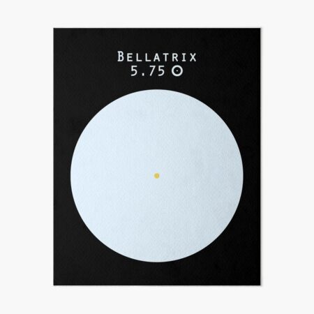 "Bellatrix - Sun size comparison" Art Board Print by MetaPhyStore ...