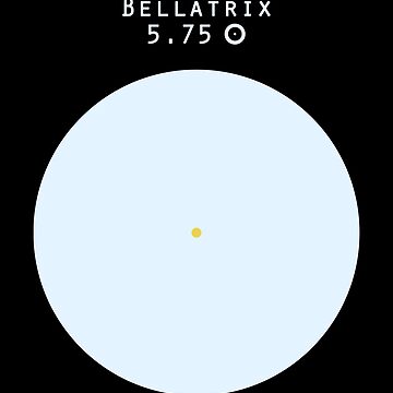 "Bellatrix - Sun size comparison" Sticker for Sale by MetaPhyStore ...