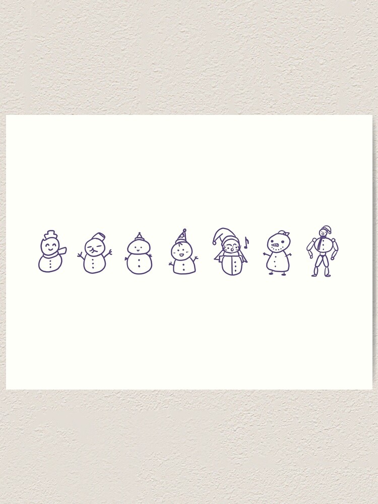 "BTS Snowman Wappen (+More Design) " Art Print for Sale by ochako ...