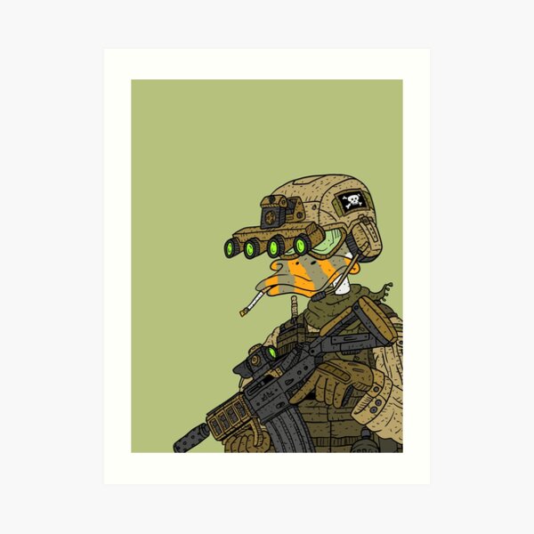 "special forces duck. army soldier. " Art Print for Sale by ...