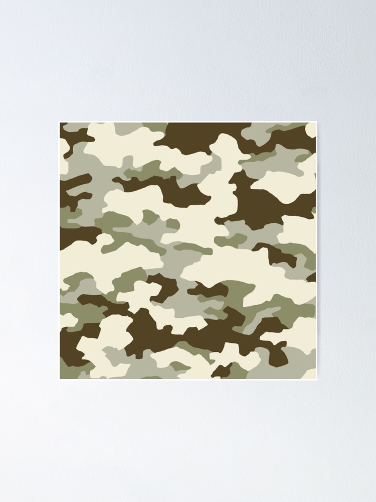"Camo" Poster by GoodVibeCheck | Redbubble