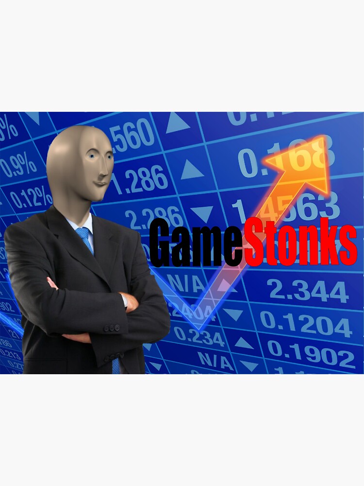 "GameStop Short Meme" Sticker by geewoyeen | Redbubble