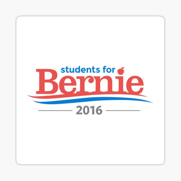"Students for BERNIE 2016" Sticker for Sale by meganbxiley | Redbubble