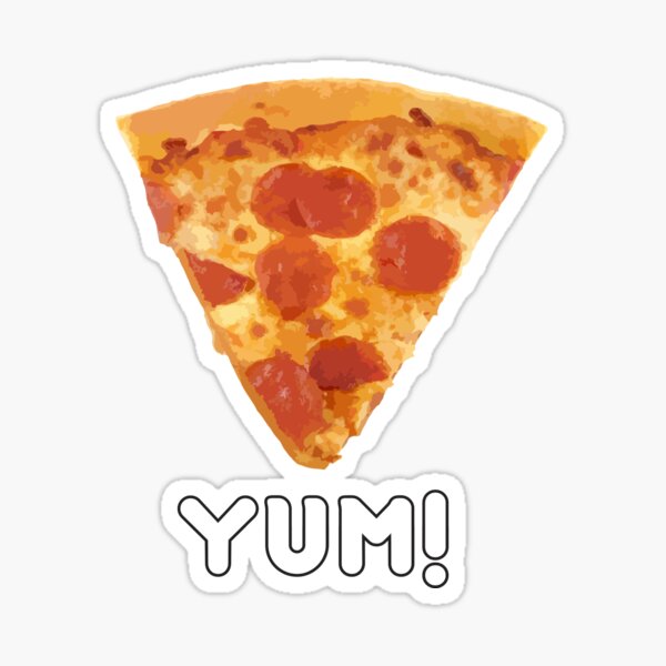"YUM!" Sticker by artofcj | Redbubble