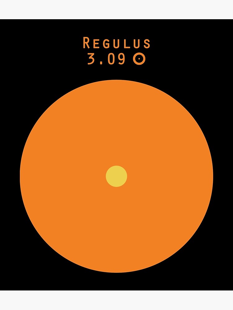 "Regulus - Sun size comparison" Art Print for Sale by MetaPhyStore ...