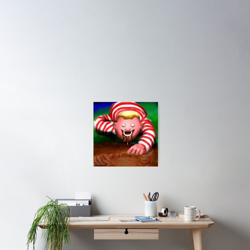 "Augustus Gloop" Poster for Sale by Smallbrainfield | Redbubble