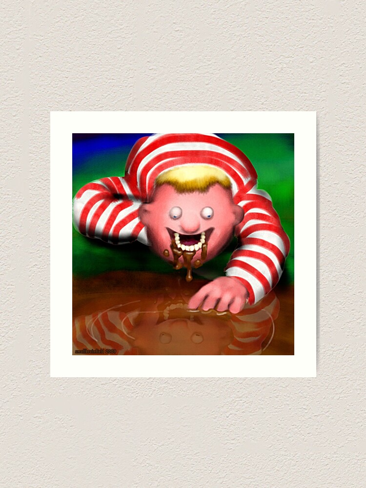 "Augustus Gloop" Art Print by Smallbrainfield | Redbubble