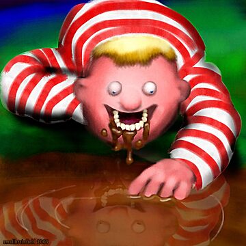 "Augustus Gloop" Greeting Card for Sale by Smallbrainfield | Redbubble