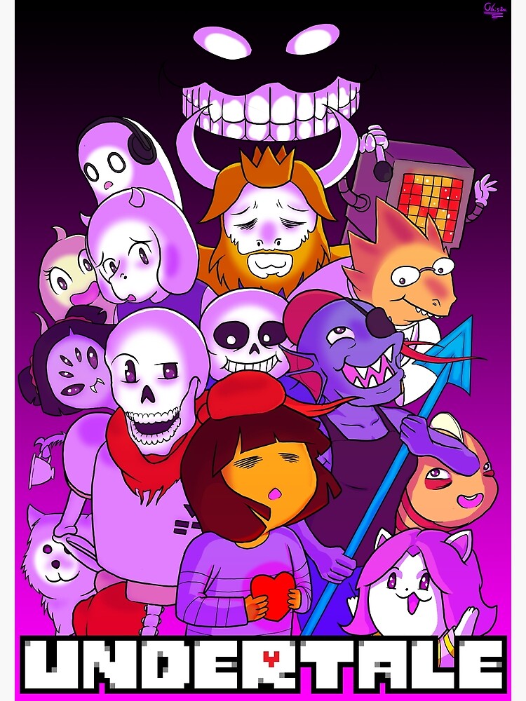 Póster «Undertale Fan Poster» de APersonWithProb | Redbubble