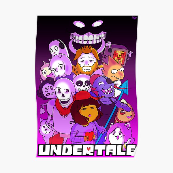 Póster «Undertale Fan Poster» de APersonWithProb | Redbubble