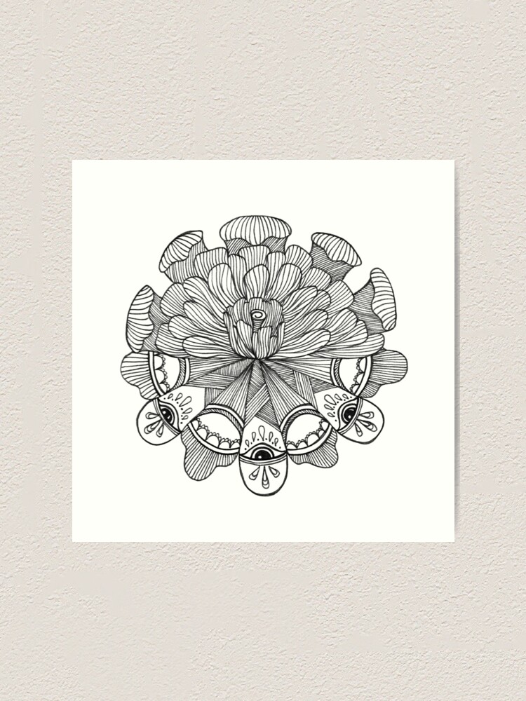 "Mandala - Third Eye Flower" Art Print by KaaatieHarvey | Redbubble