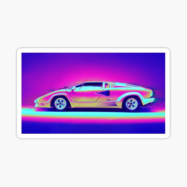 Lamborghini Countach Stickers | Redbubble