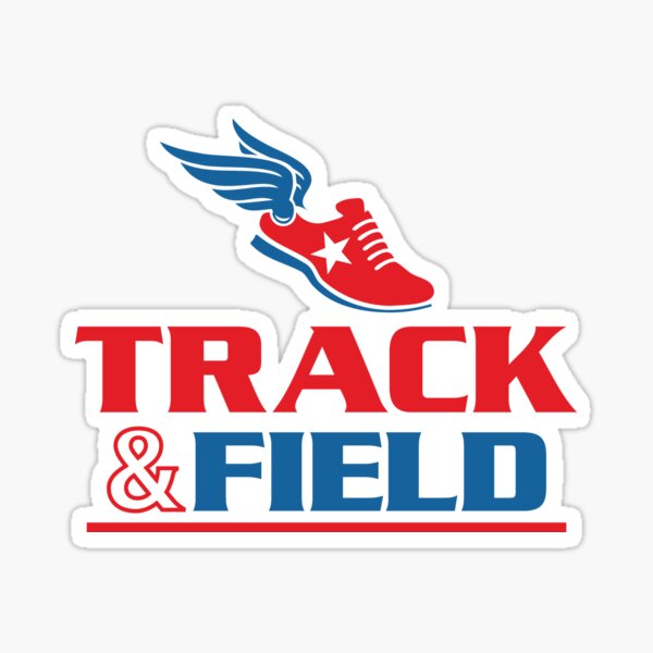 "Track and Field" Sticker by RunningAardvark | Redbubble