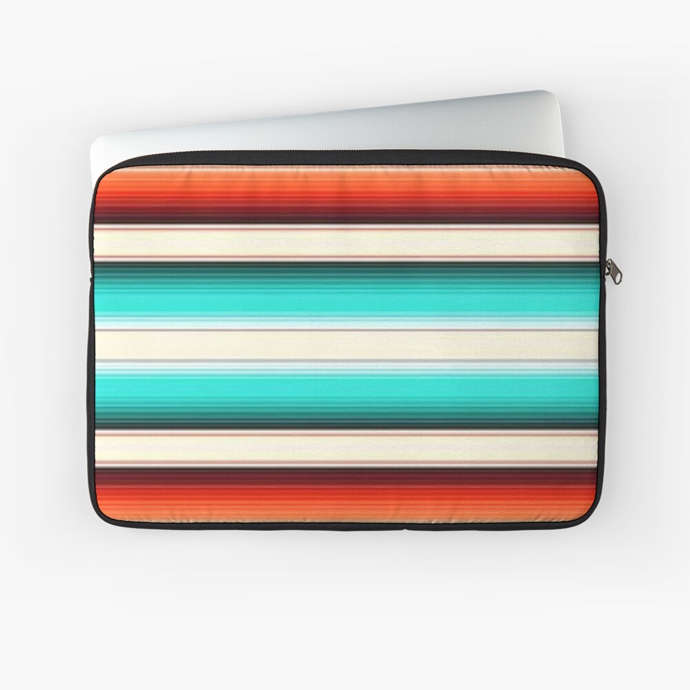 "Serape Western Southwestern Desert Sunset Mexican Striped Teal ...