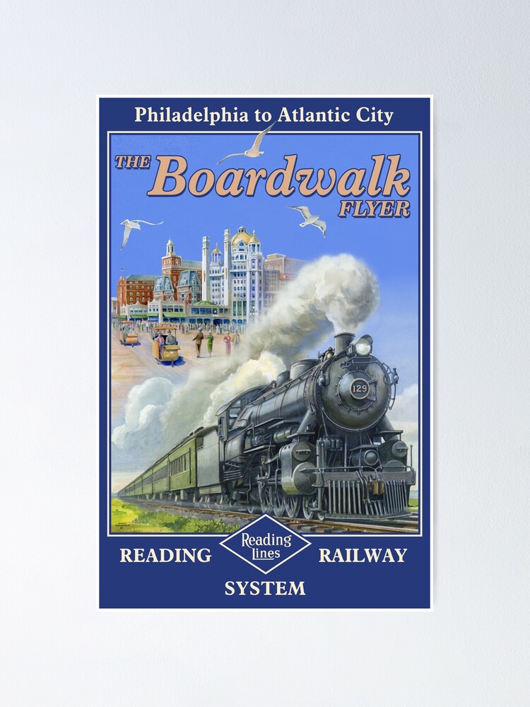 "The Boardwalk Flyer Poster" Poster by kranefeldink | Redbubble