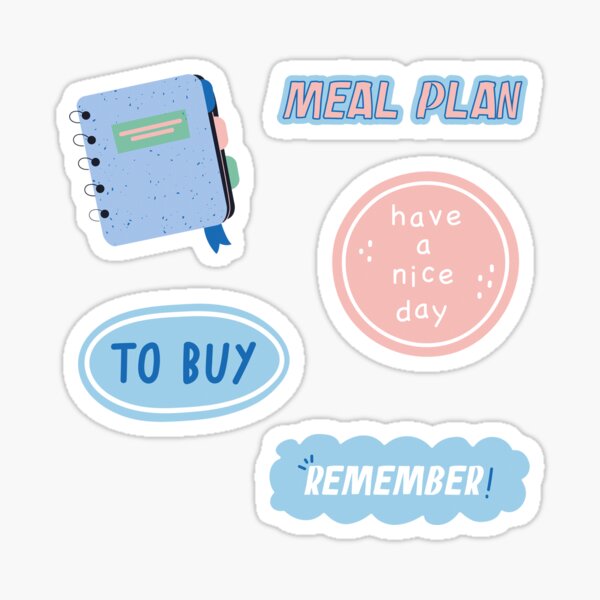 "Meal plan" Sticker for Sale by StiAvelli | Redbubble