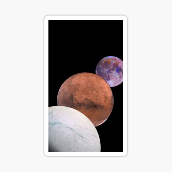 "planets" Sticker for Sale by lelekrtsk | Redbubble
