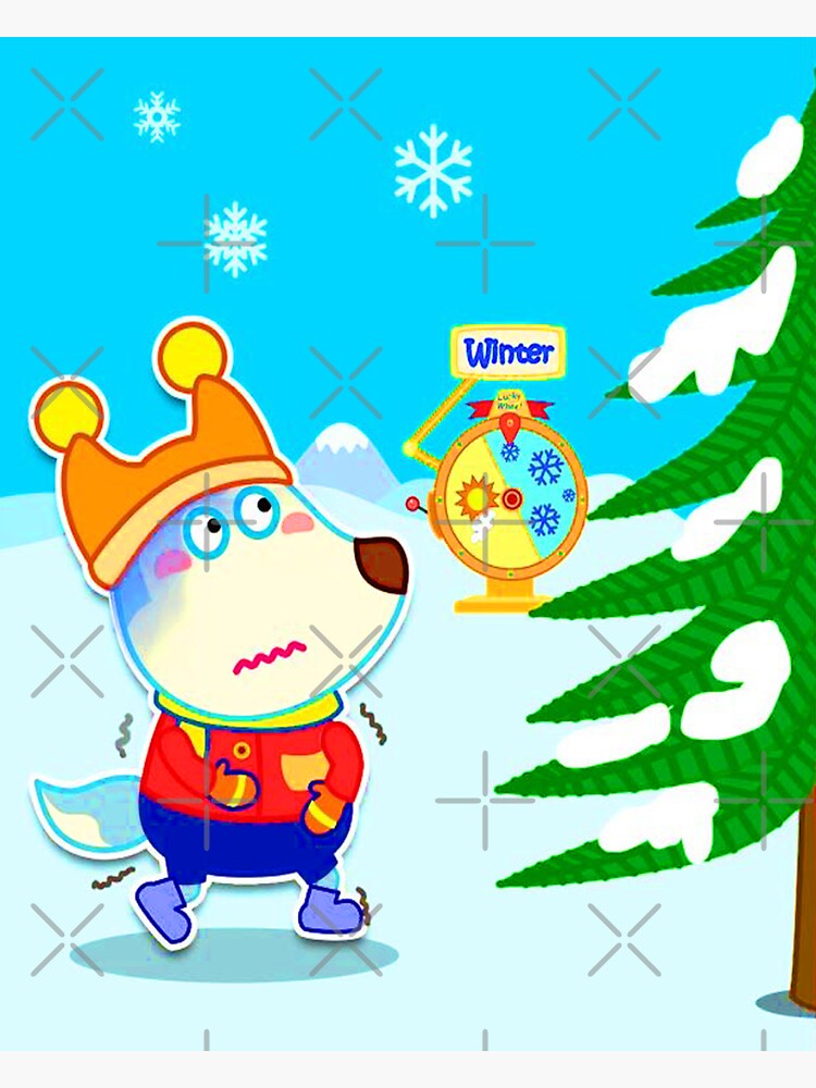 Sticker « wolfoo family cartoon wolf family personnages super, fun ...