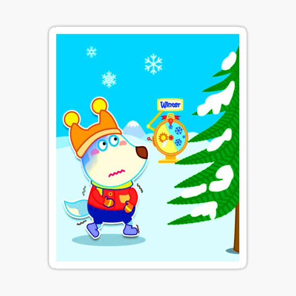 Sticker « wolfoo family cartoon wolf family personnages super, fun ...