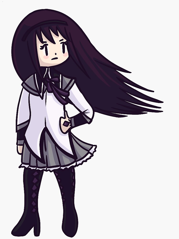 "Homura Akemi" Sticker for Sale by MelonkittyHD | Redbubble