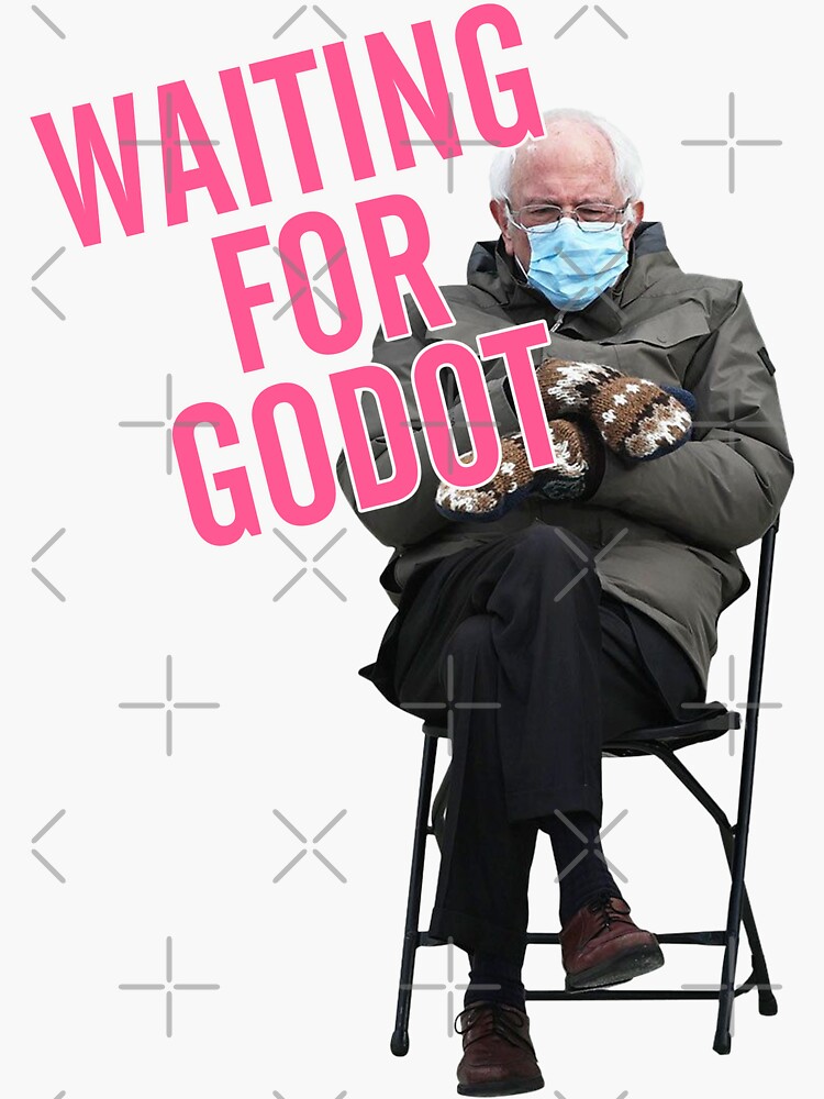 "Bernie Sanders waiting for Godot, funny American politician meme ...
